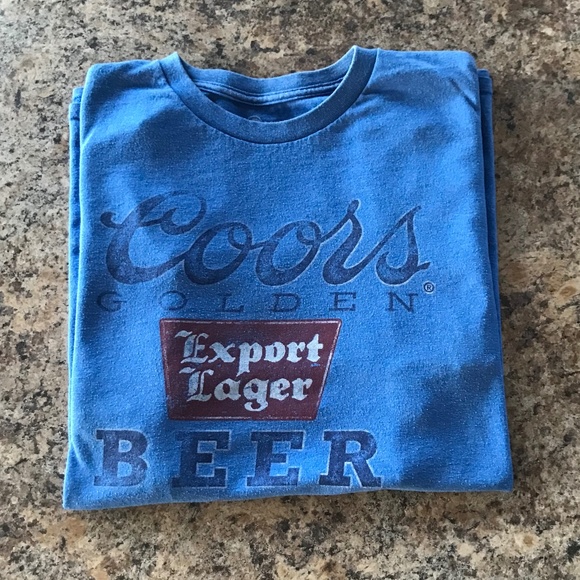 Coors | Shirts | Miller Coors Golden Export Lager Beer T Shirt Xl ...